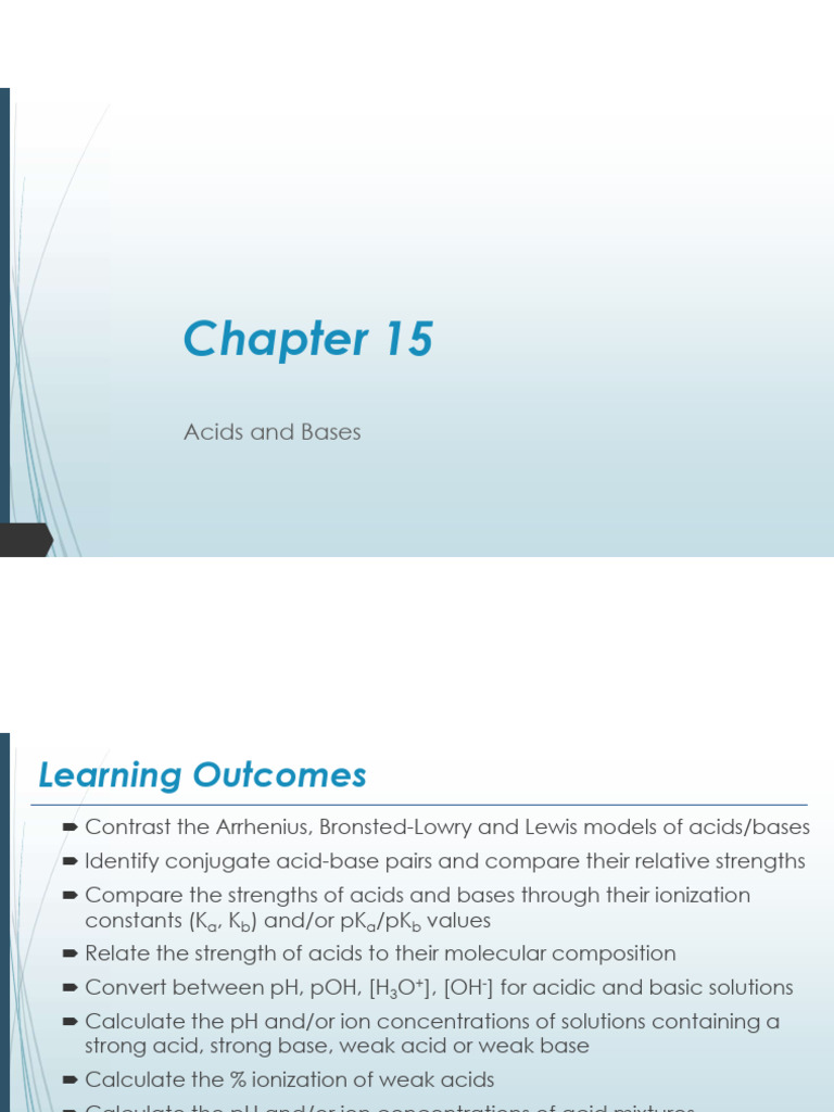 Acids and Bases: Strengths and Models | PDF | Acid | Ph