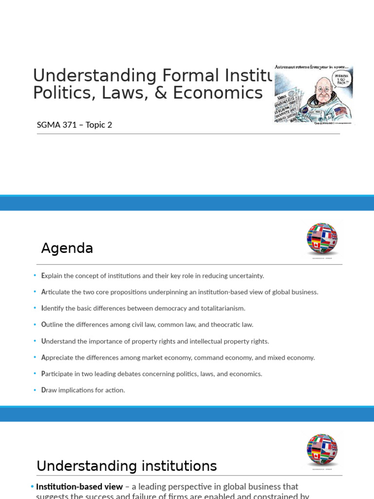 Topic 2 - Understanding Formal Institutions | PDF | Intellectual ...