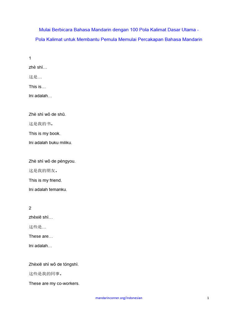 100-Sentence-Starters-Indonesian | PDF