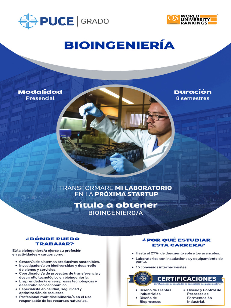 Oportunidades en Bioingeniería | PDF | Ingeniería biológica | Economias