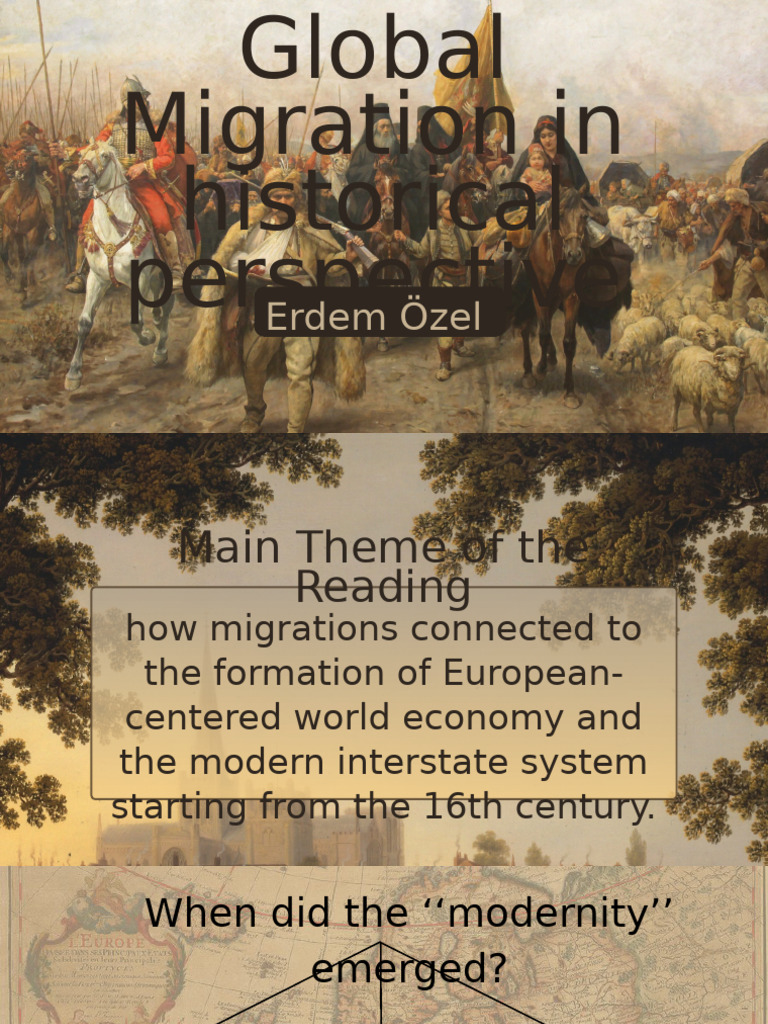 Global Migration in Historical Perspective | PDF | Human Migration ...