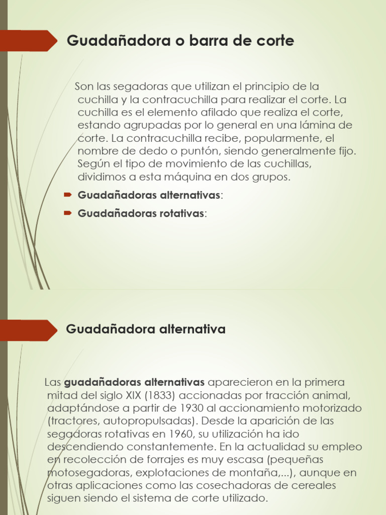 07.1. Segadoras | PDF | Tractor | Engranaje