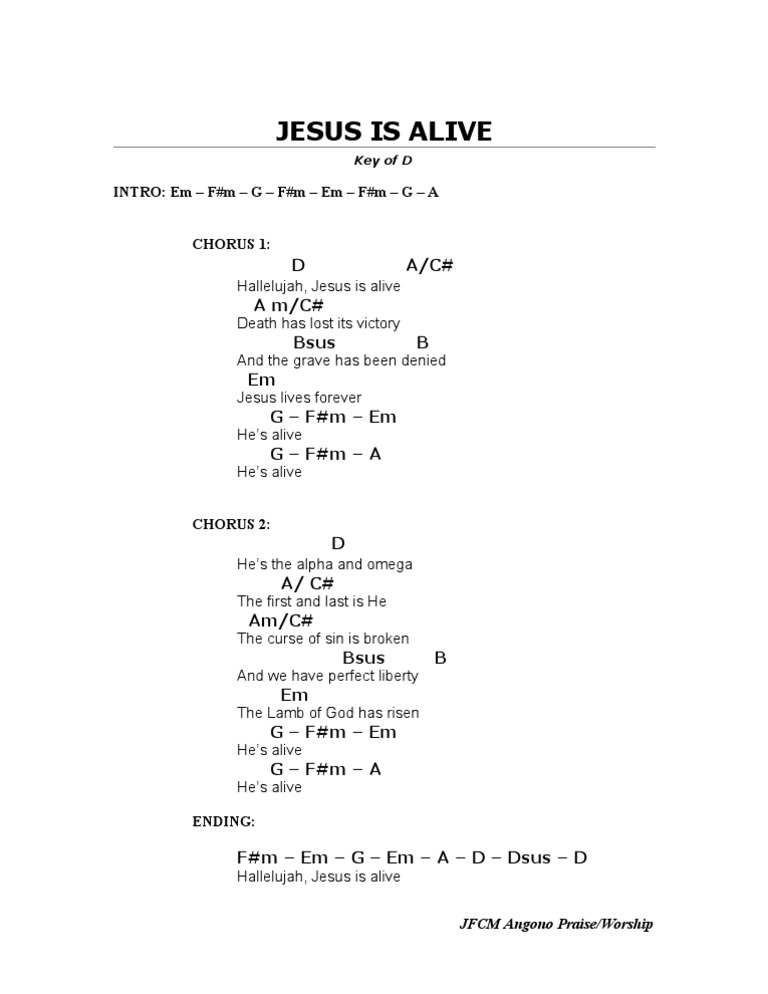 Jesus Is Alive (D) | PDF | Language Arts & Discipline