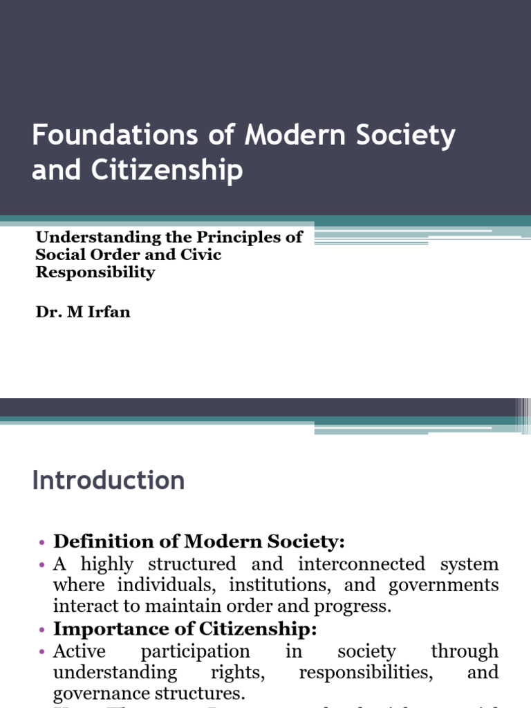 Foundations of Modern Citizenship | PDF | Governance | Society