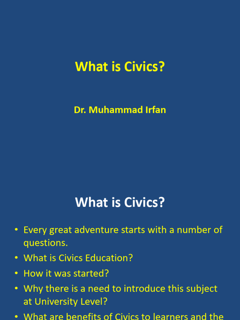 What Is Civics | PDF