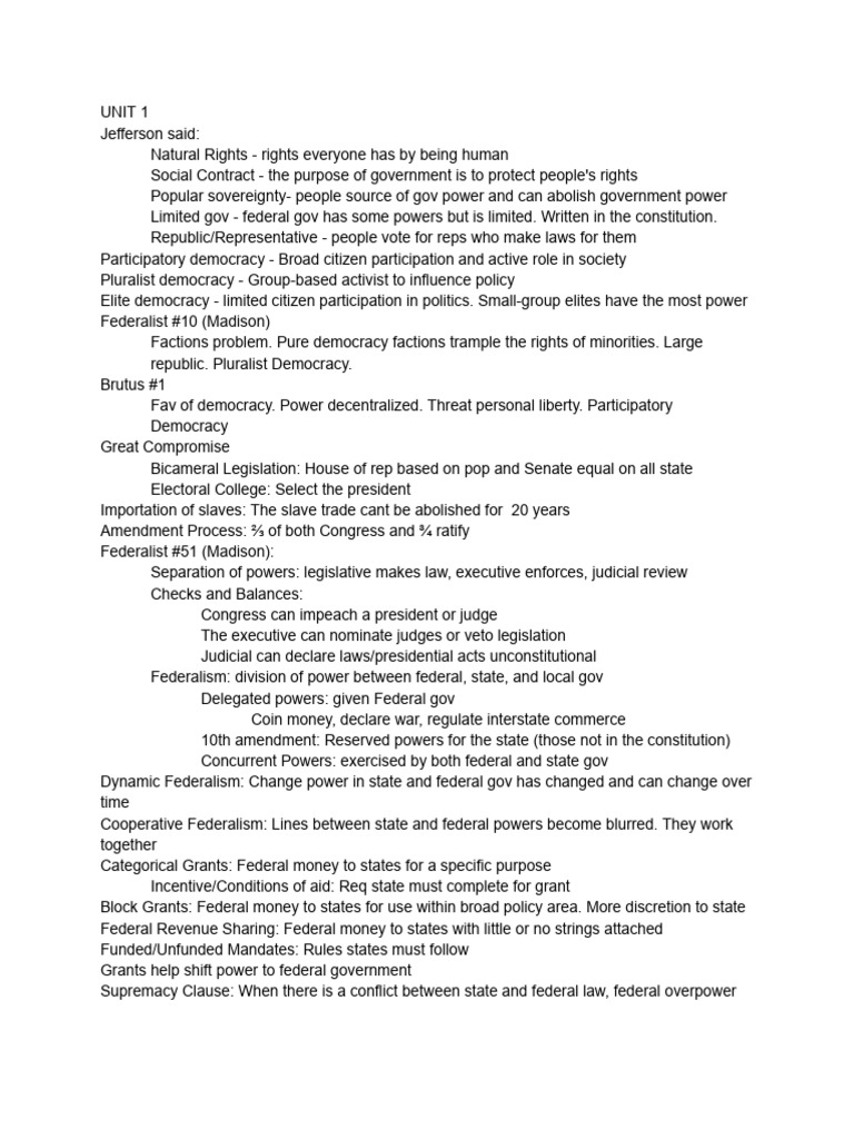 Understanding Pluralist Democracy in AP Gov | PDF | Democracy ...