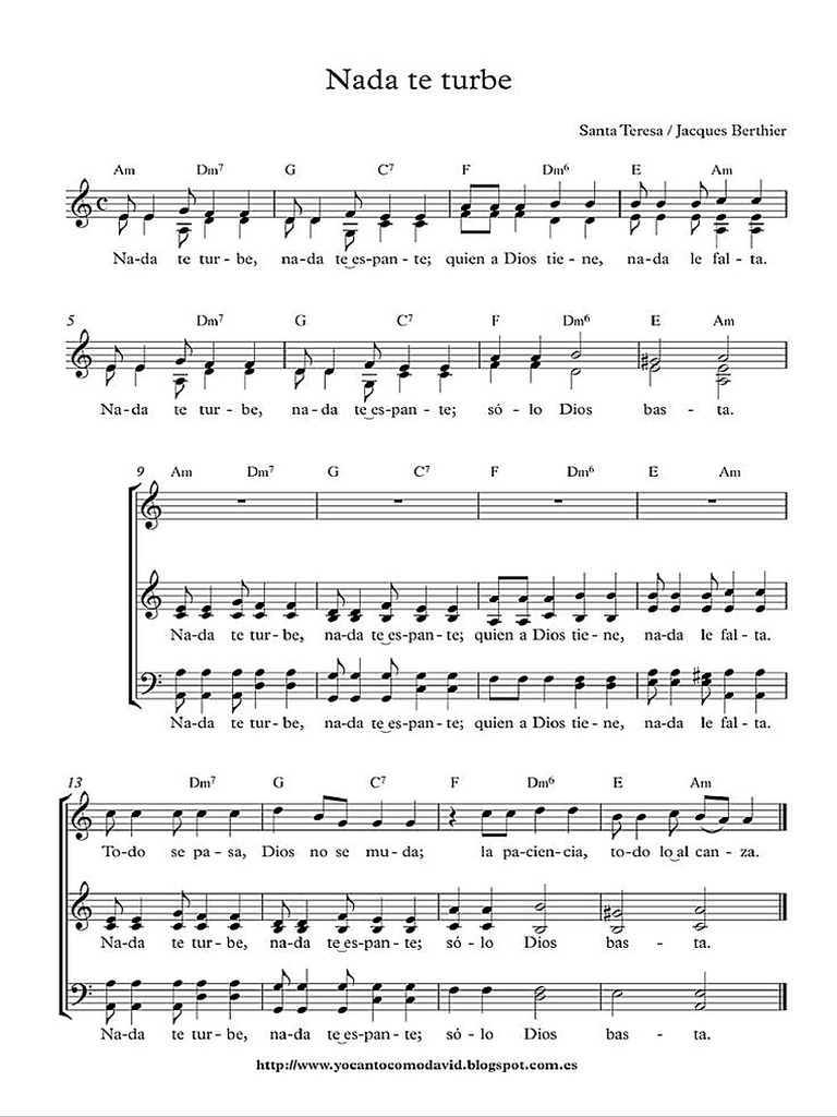 Nada Te Turbe Mejorada | PDF