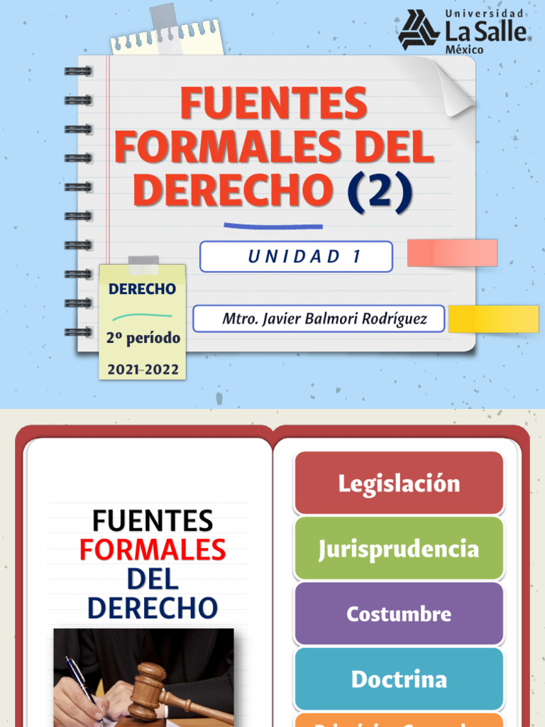 9 Fuentes Formales Del Derecho (2) 21-22 | PDF