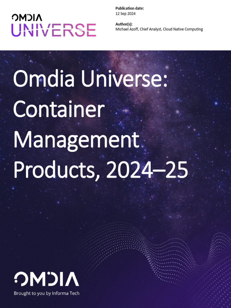 SUSE Reprint - Omdia Universe Container Management Products 2024-25 | PDF | Cloud Computing ...