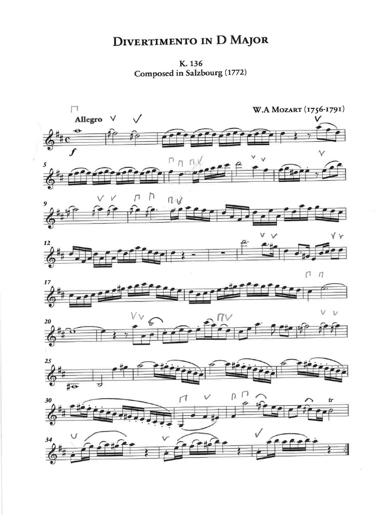 Mozart VLN 1 | PDF