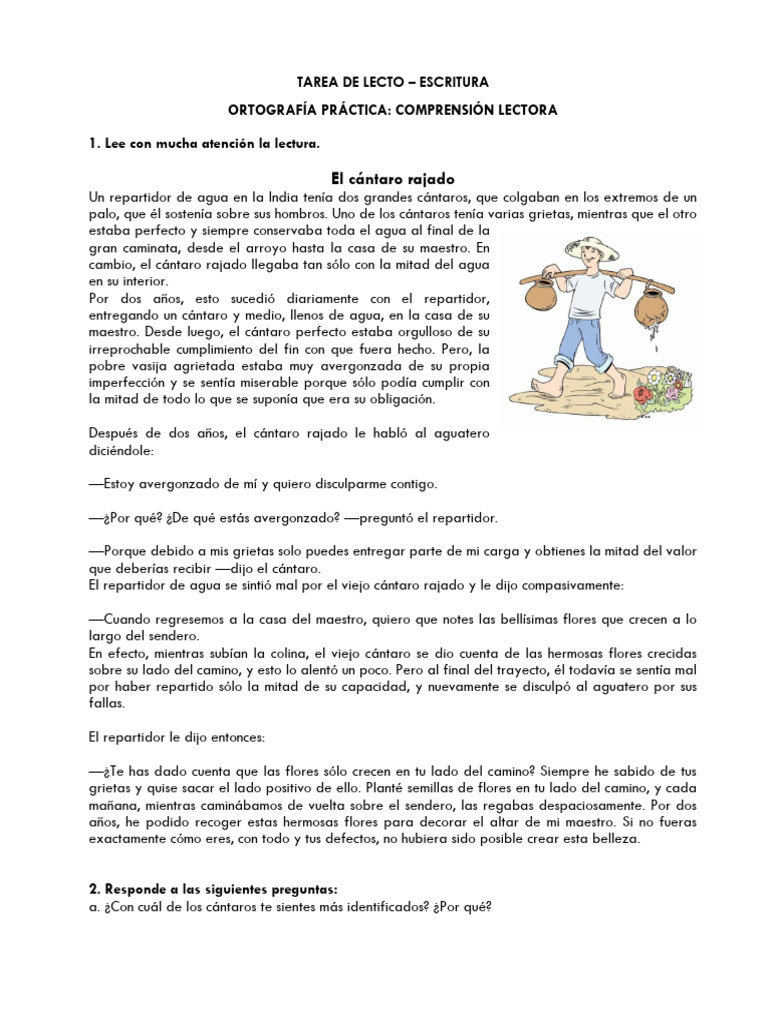 Tarea de Lecto Escritura-1 | PDF
