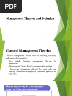 Classical NeoClassical Modern Management Theories | PDF | Business ...