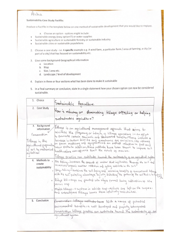 Sustainability Case Study Factfile | PDF