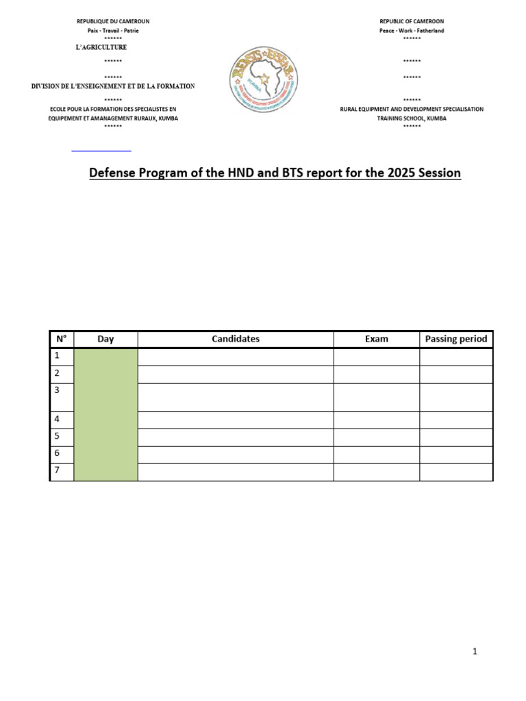 Defense Program of The HND and BTS REPORT 2025 | PDF