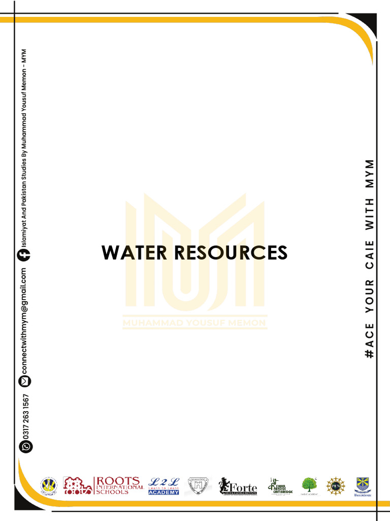 Water Resources Practice Questions | PDF