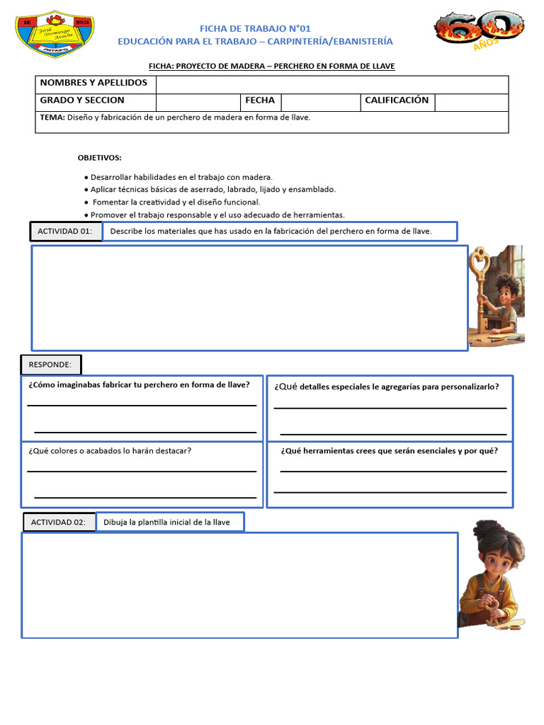 Ficha de Ept - Perchero | PDF | Carpintería