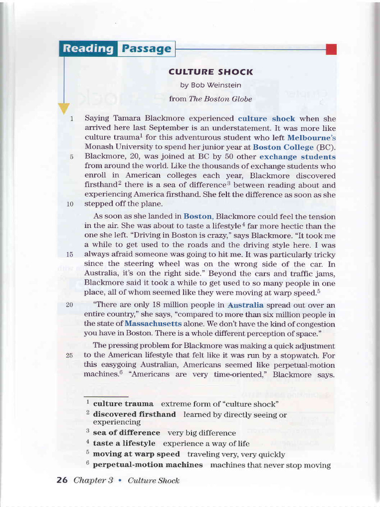 Australian Student's Culture Shock in US | PDF