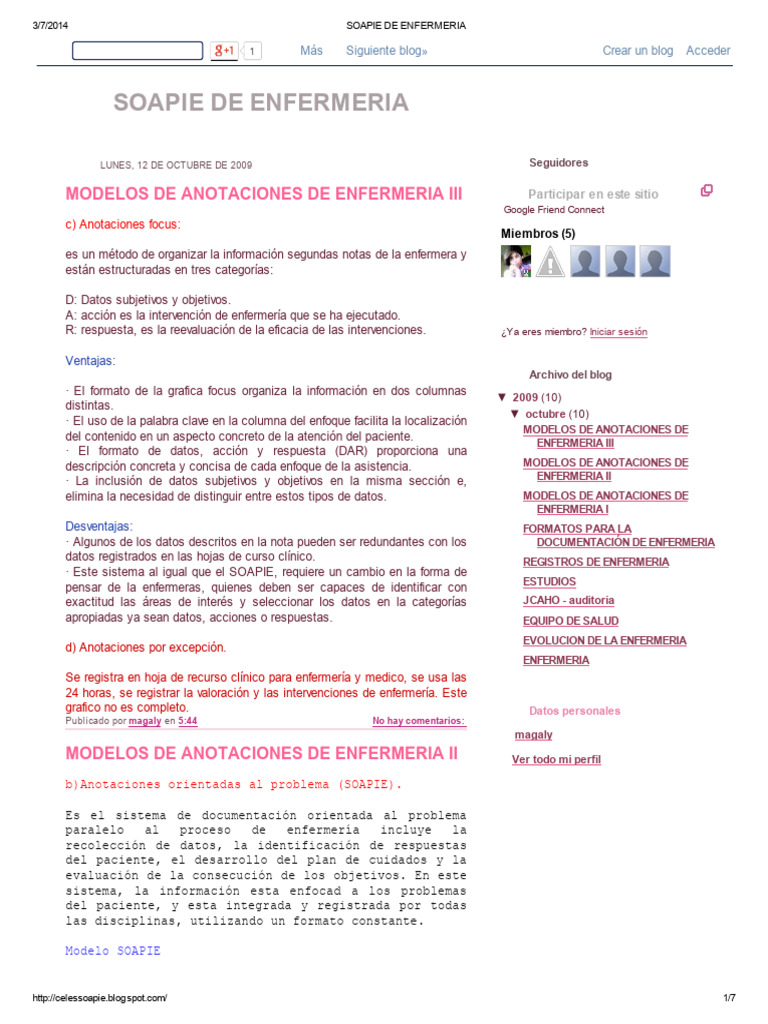 Soapie de Enfermeria | PDF | Enfermería | Medicina