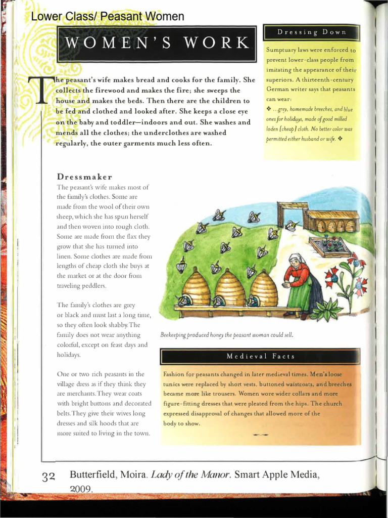 Daily Life of Peasant Women | PDF | Clothing