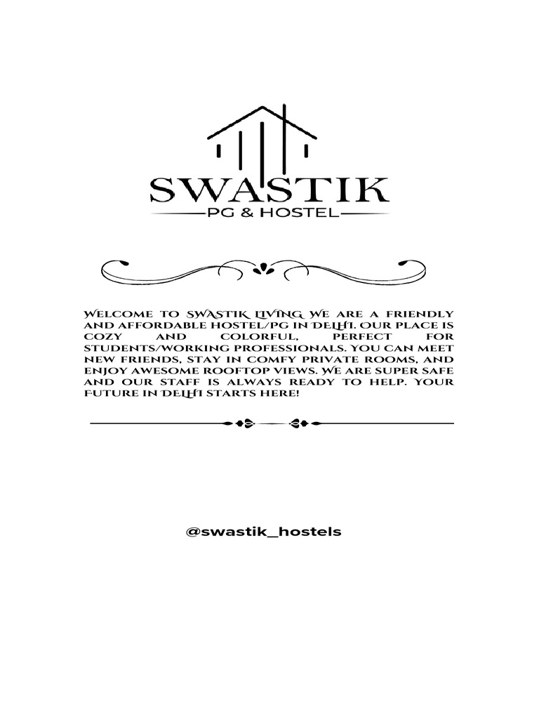 Swastik PG and Hostels | PDF