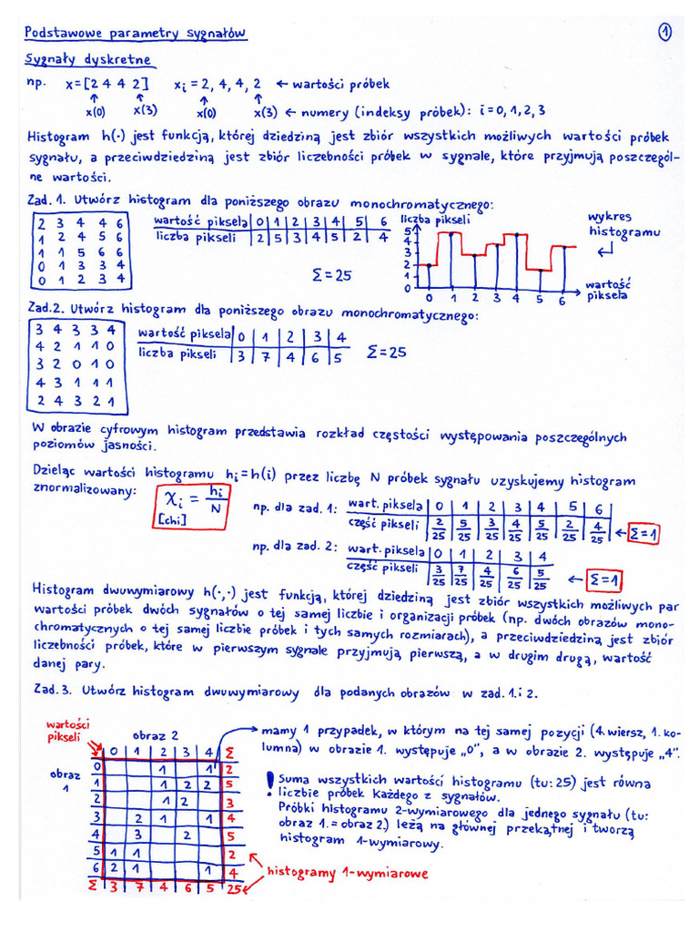 01 Podstawowe Parametry Sygnałów | PDF