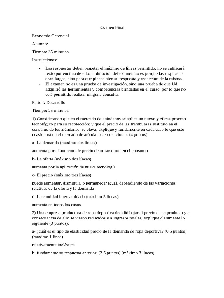 Examen Final Centrum | PDF | Monopolio | Elasticidad (economía)