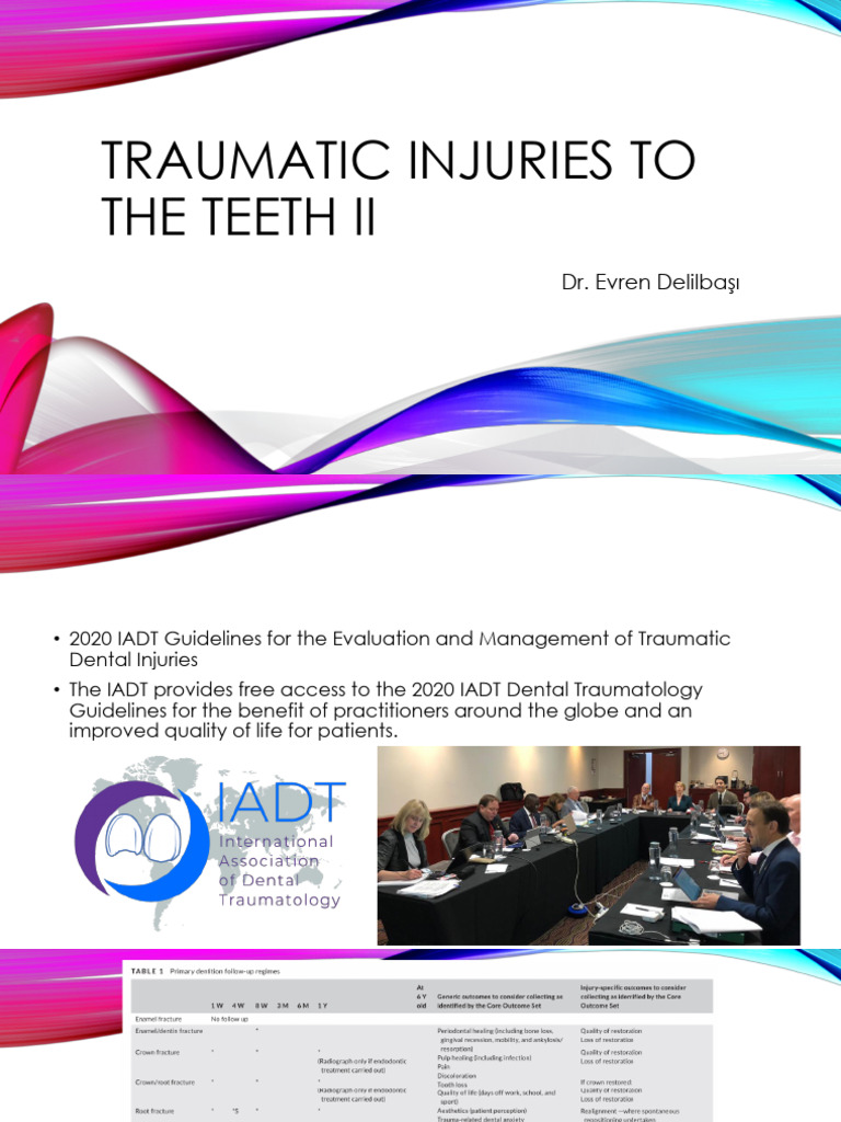 2. Traumatic injuries to the teeth II | PDF | Human Tooth | Tooth