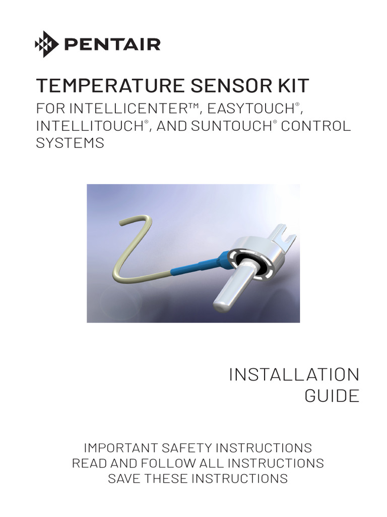 Temperature Sensor Kit Installation Guide | PDF | Thermostat | Printed ...