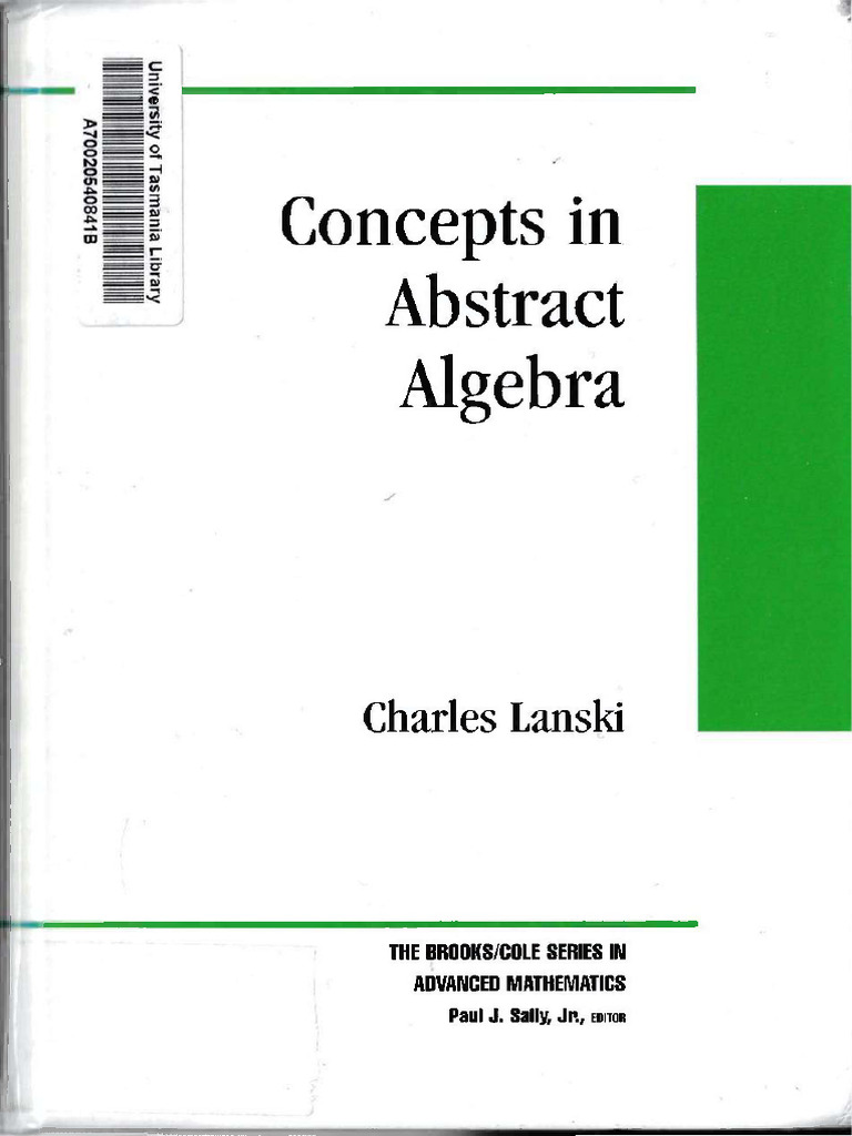 Concepts in Abstract Algebr - (Z-Library) | PDF | Ring (Mathematics ...