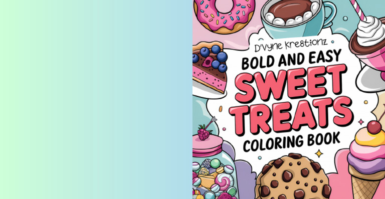 Sweet Treats Coloring Book Cover PDF | PDF