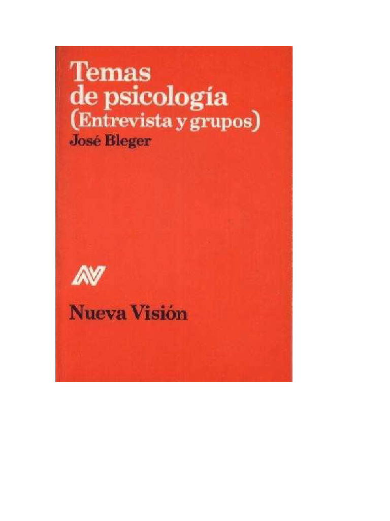 Entrevista Psicológica: Técnica y Teoría | PDF | Sicología | Ansiedad