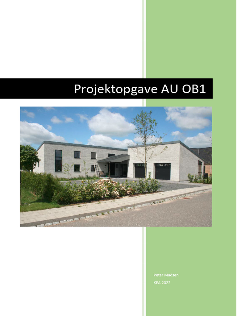 Projektopgave AU OB1 PMAD | PDF