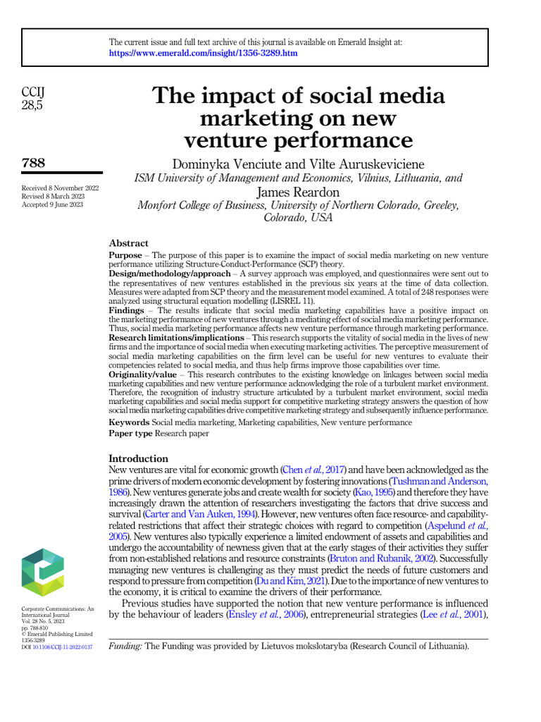 10 1108 - Ccij 11 2022 0137 | PDF | Survey Methodology | Marketing Strategy