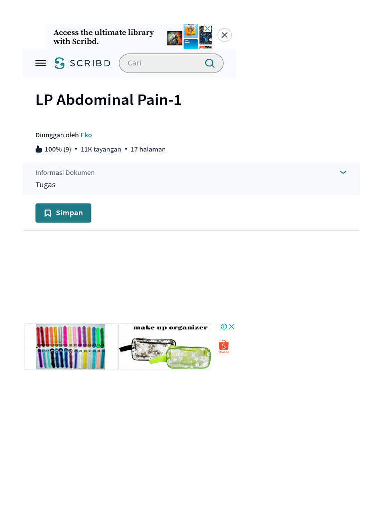 LP Abdominal Pain-1 | PDF | PDF