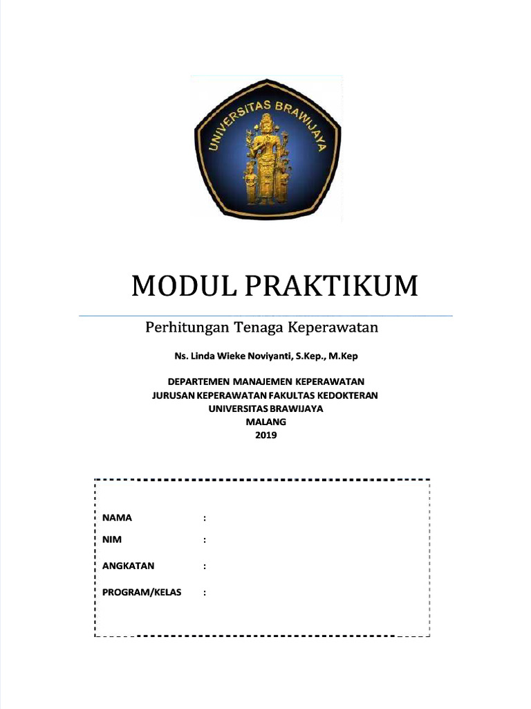 PDF Modul 1 Perhitungan Tenaga Keperawatan 2019 Compress | PDF