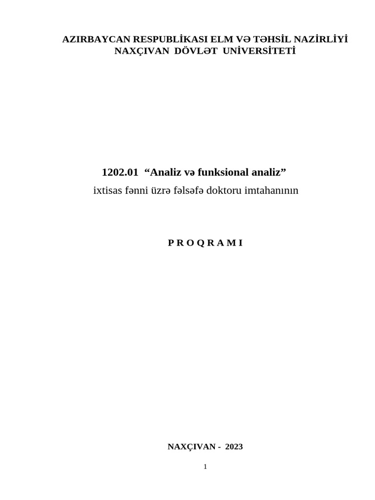 Analiz | PDF