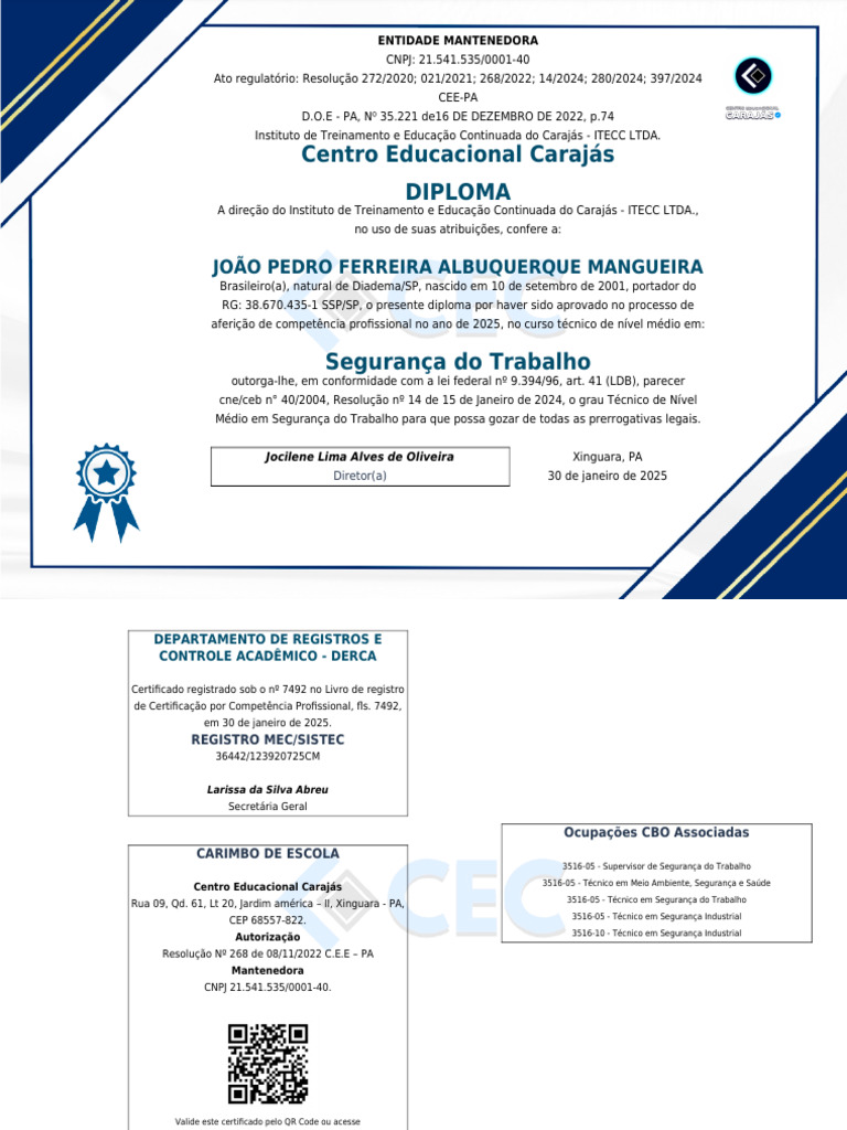 Certificado TST | PDF