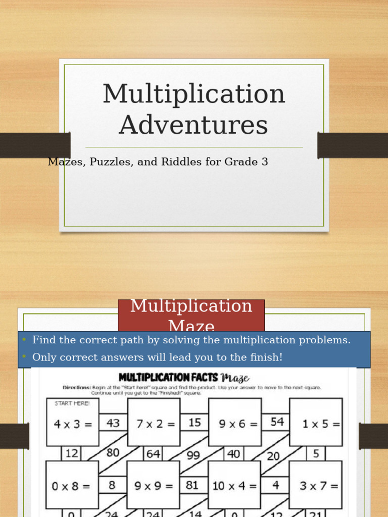 Multiplication Adventures | PDF