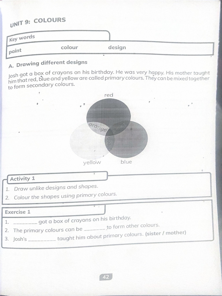 Unit 9: Colours | PDF