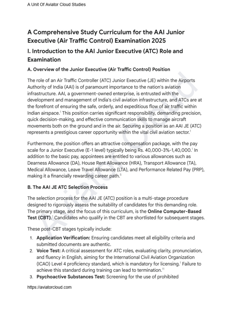 AAI JE ATC Syllabus 2025 Overview | PDF | Waves | Electromagnetic Radiation