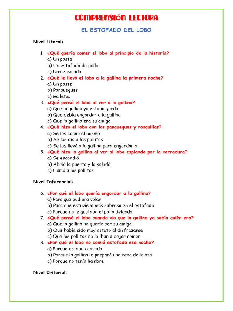 El Estofado Del Lobo | PDF