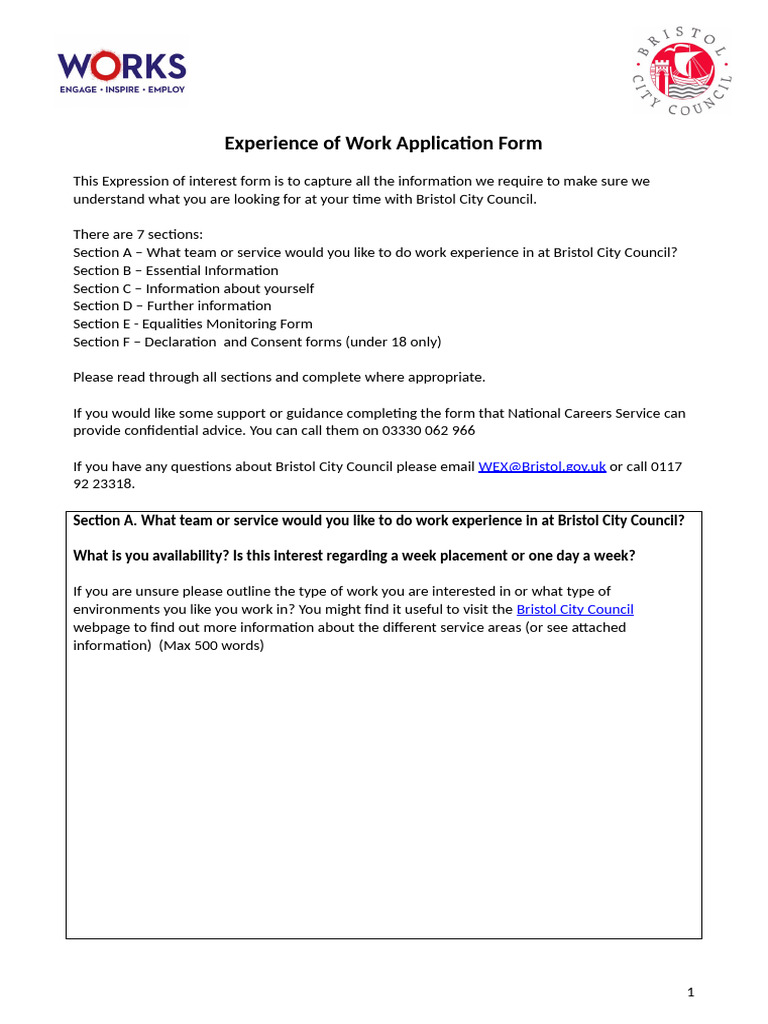 BCC WEX Application Form | PDF | Heterosexuality | Human Rights