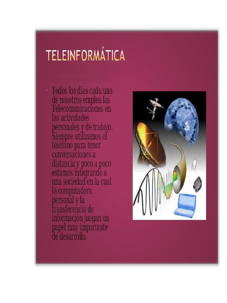 TELEINFORMÁTICA 5TOAÑO IPP | PDF | Comisión Federal de Comunicaciones | Señal analoga