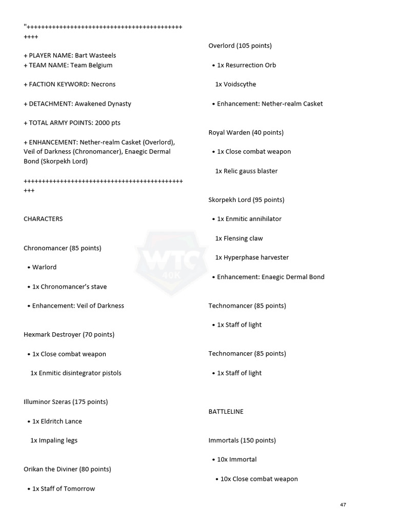 WTC 2024 Team Lists Post Correction (1) 048 | PDF