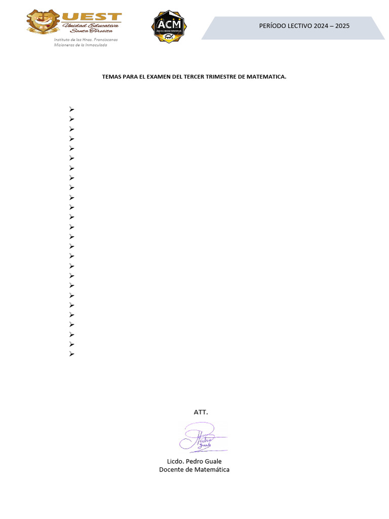 10-egb-temarios-de-matematica-3t | PDF