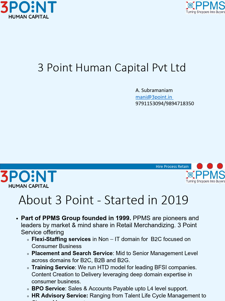 3 Point Human Capital Overview | PDF | Business | Business Economics