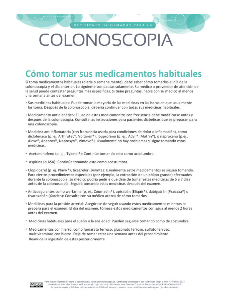 Colonoscopy-Sept2017 Medications v3 WD SPA | PDF | Medicamentos con ...