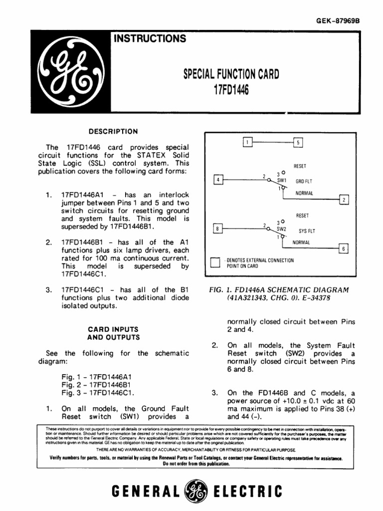 25 GEK - 87969B 17FD1446 Card | PDF