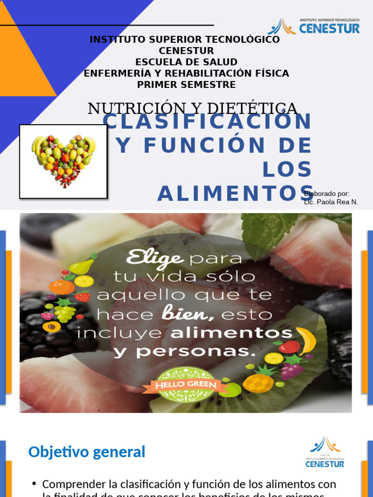 Alimentos, Clasificación. | PDF | Alimentos | Nutrientes