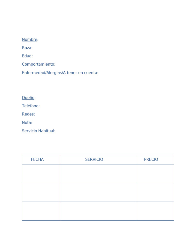 Ficha Cliente Cara - 093611 | PDF